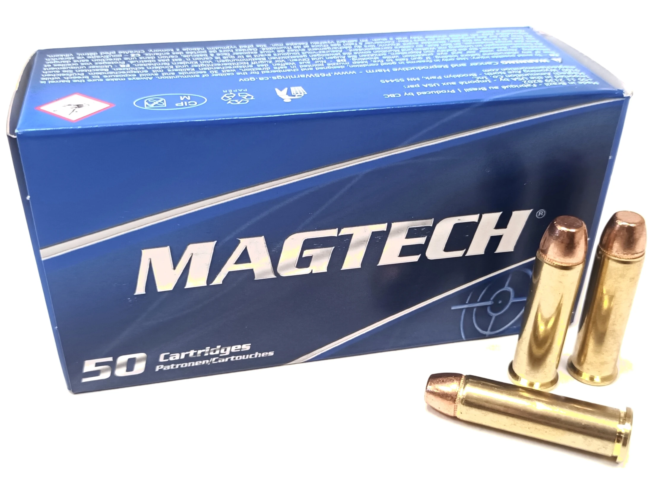 Magtech .357 Magnum 158 Grain FMJ Flat Ammunition - 357D