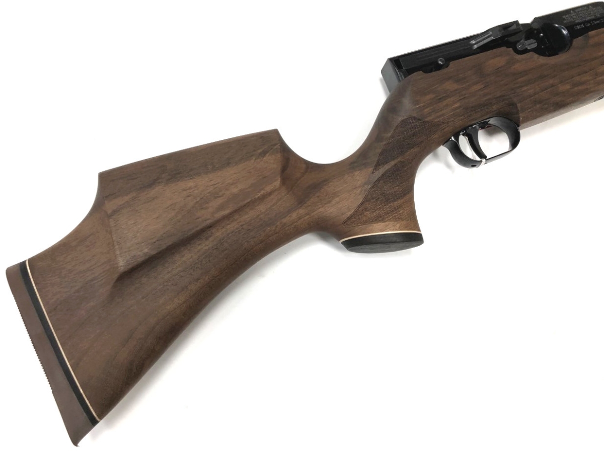 Weihrauch Hw100 S 22 Pre Charged Walnut Sporter Air Rifle The