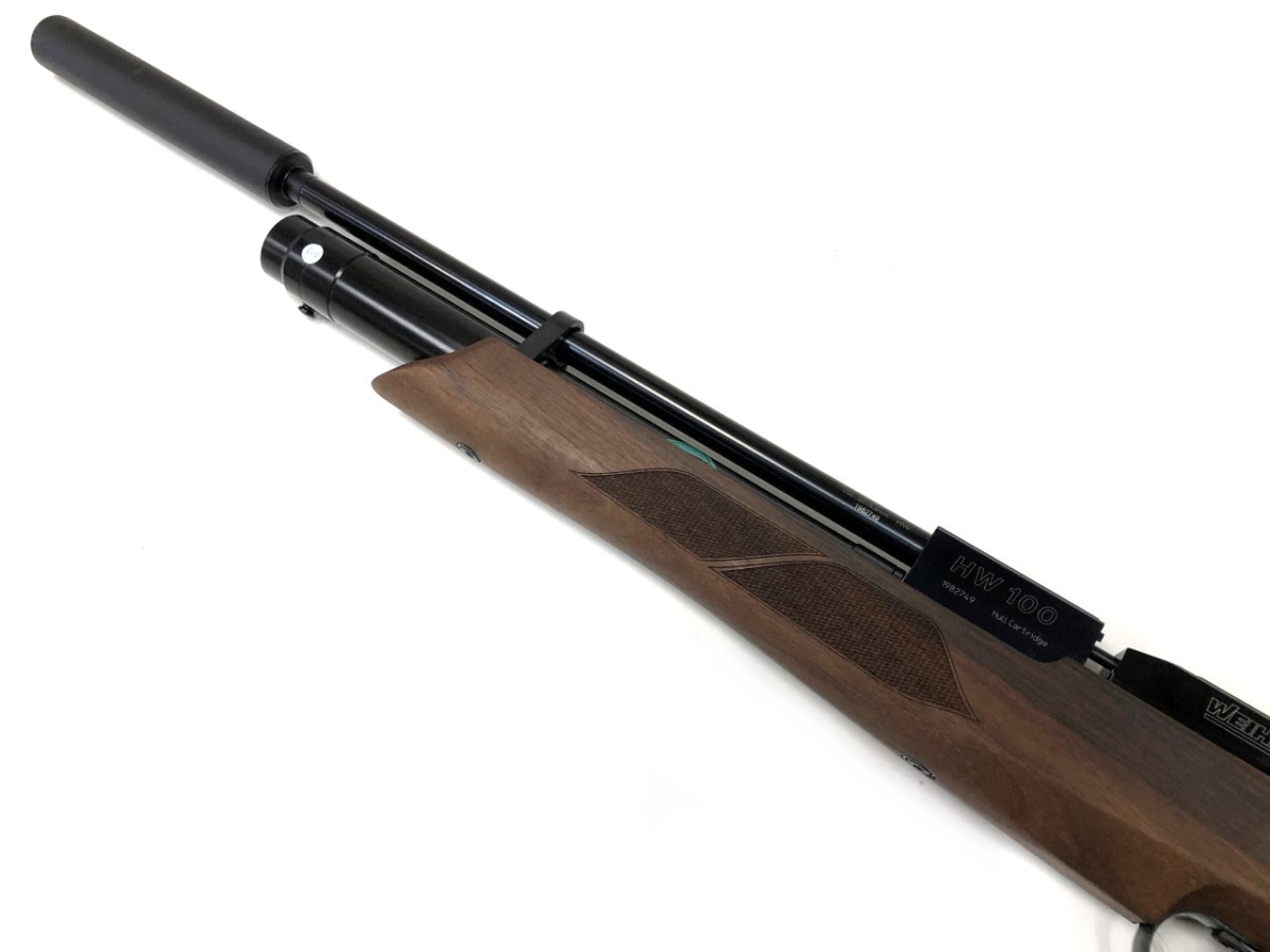 Weihrauch Hw100 S 22 Pre Charged Walnut Sporter Air Rifle The