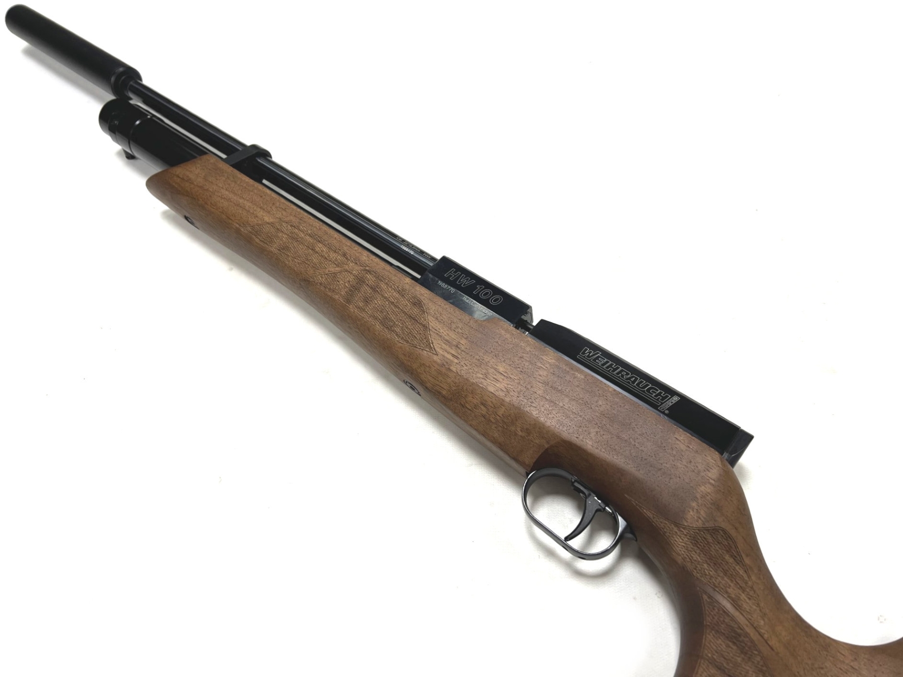 Weihrauch Hw100 S 22 Pre Charged Walnut Sporter Air Rifle The